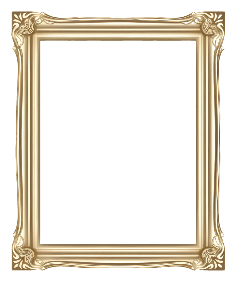 Transparent golden frame png image - Photo #2678 - Pngfile